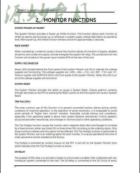 BENTLY本特利3300/05-23-01-00监测器模块_源妙工业网